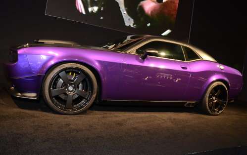 A side view of Jeff Dunham's Project UltraViolet Dodge Challenger SRT8 ...